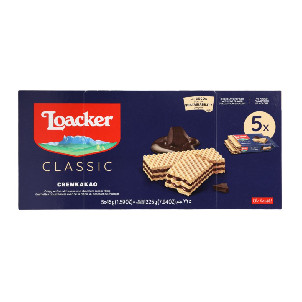 Loacker Wafers 5 Portion Kakao (Cocoa) - Leo’s Imports